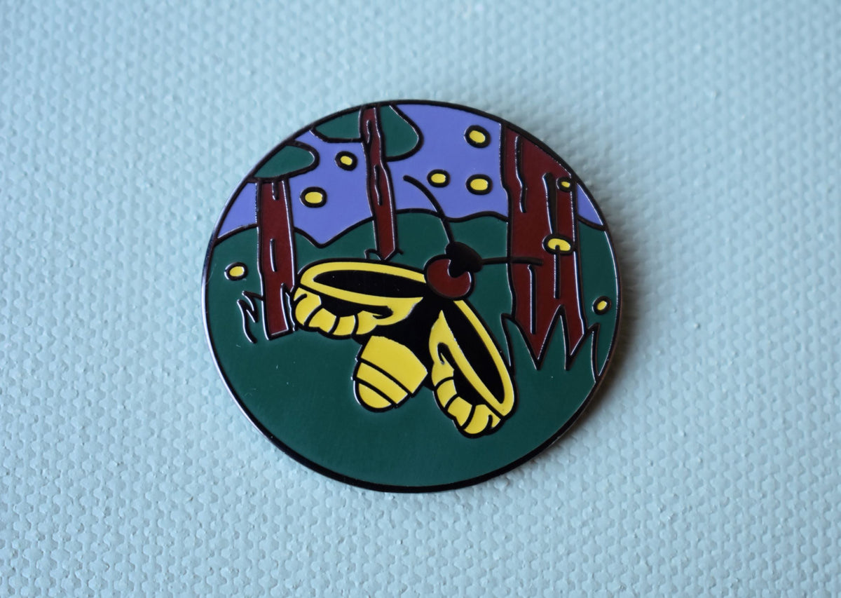 Glow in the Dark Synchronous Firefly Hard Enamel Pin for DLiA ...